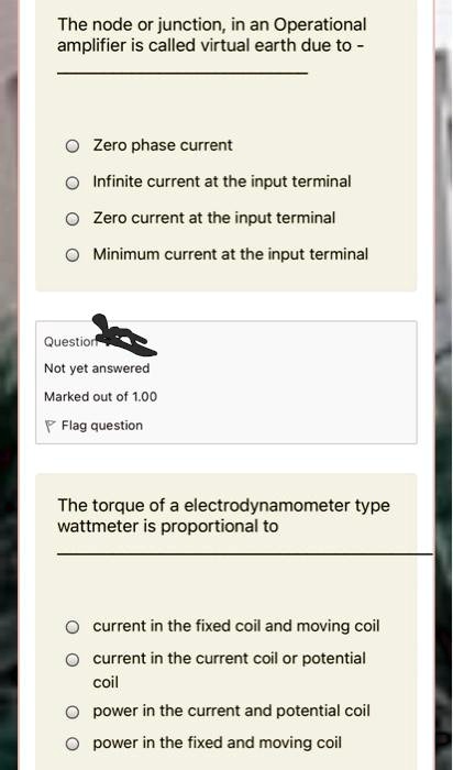 The node or junction, in an Operational amplifier is called virtual ...