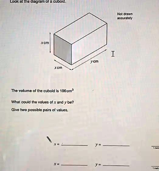 SOLVED: Look at the Diagram of a cuboid. Not drawn accurately. Jcm rcm ...