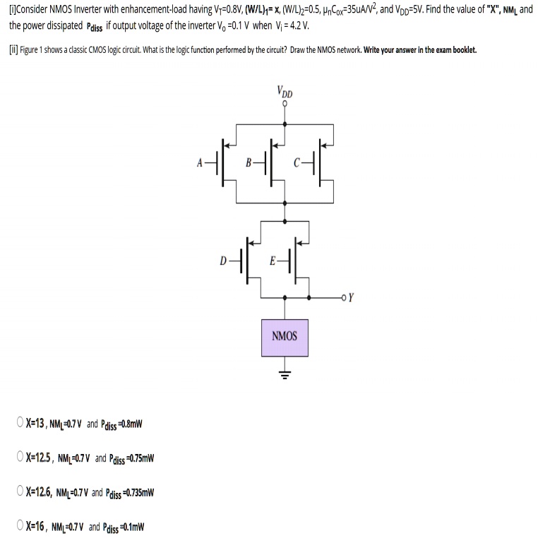 iconsider nmos inverter with enhancement load having v08v wlx wl05 ...