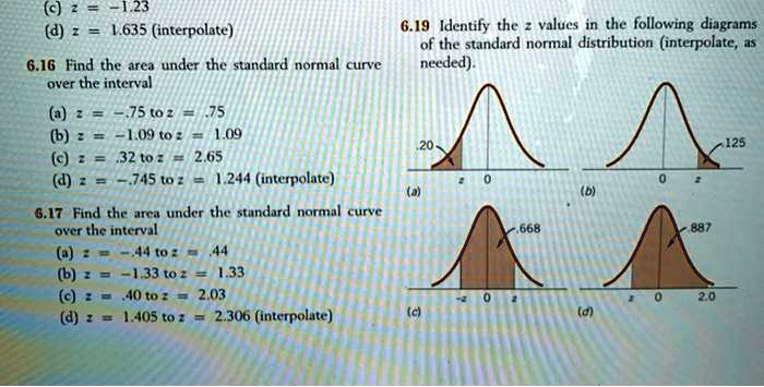 c d 21223 1635 interpolate 619 identify the values in the following ...