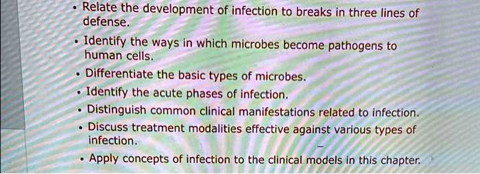 Relate the development of infection to breaks in three lines of defense ...