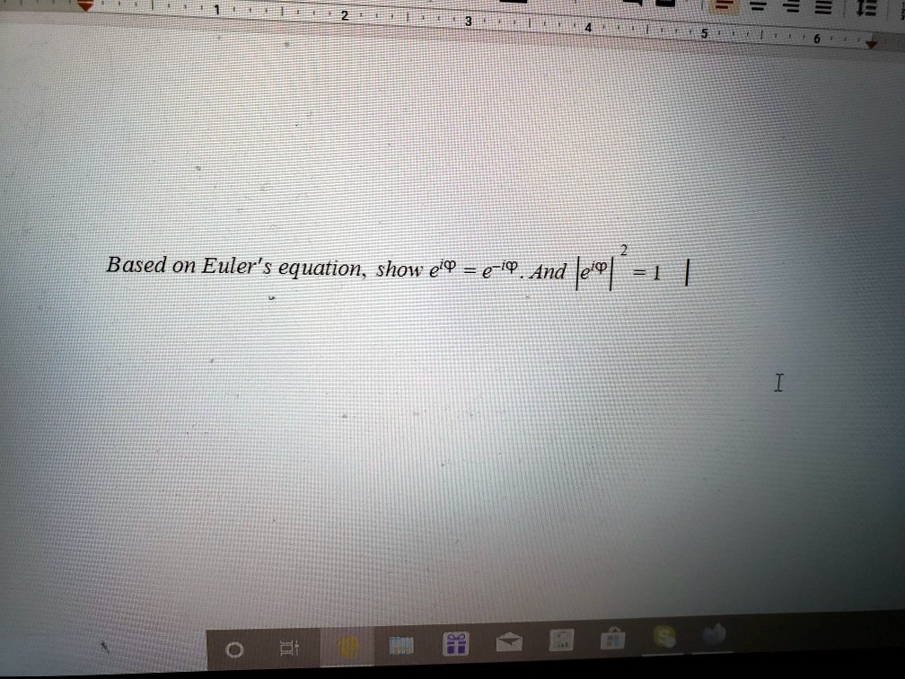 SOLVED: Based on Euler' s equation show eiq e-iQ And leiv|