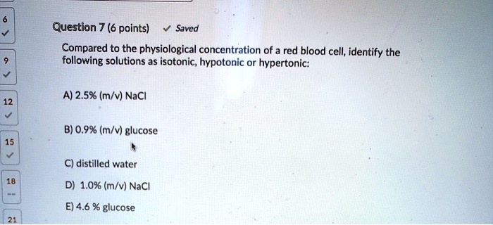 SOLVED: Question 7 (6 points) Saved Compared to the 'physiological ...