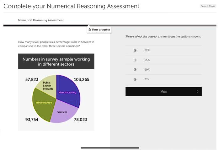 SOLVED: Complete your Numerical Reasoning Assessment Numerical Reasoning Assessment Your ...