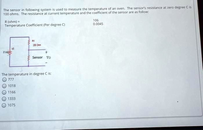 SOLVED: The sensor in the following system is used to measure the ...