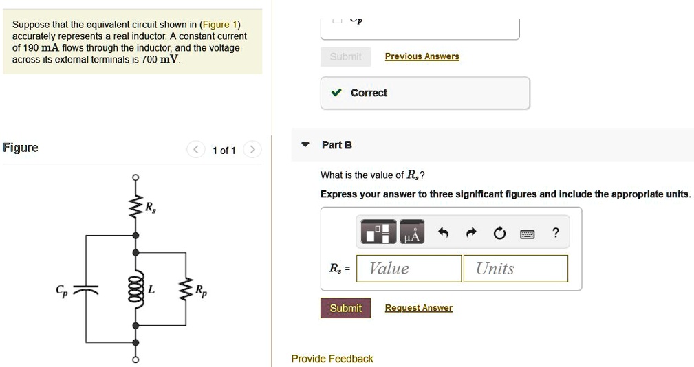 SOLVED: Suppose that the equivalent circuit shown in (Figure 1 ... SOLVED: Suppose that the equivalent circuit shown in (Figure 1 ...