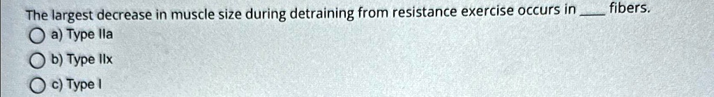 The largest decrease in muscle size during detraining from resistance ...