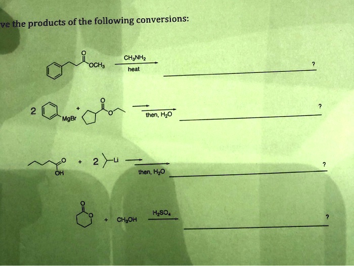 SOLVED: Find the products of the following conversions: CH4 + NH3 â ...