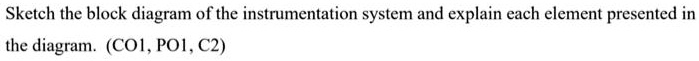 Sketch the block diagram of the instrumentation system and explain each ...
