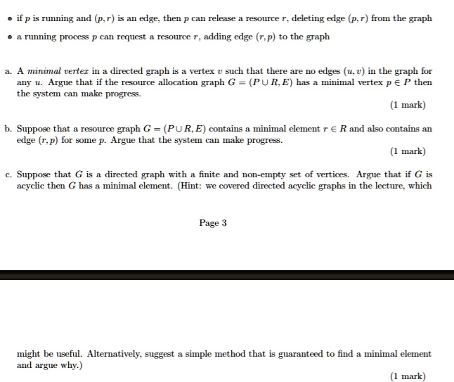 SOLVED: if p is running and (pr) edge. then Teleasa Inre unnt deleting ...