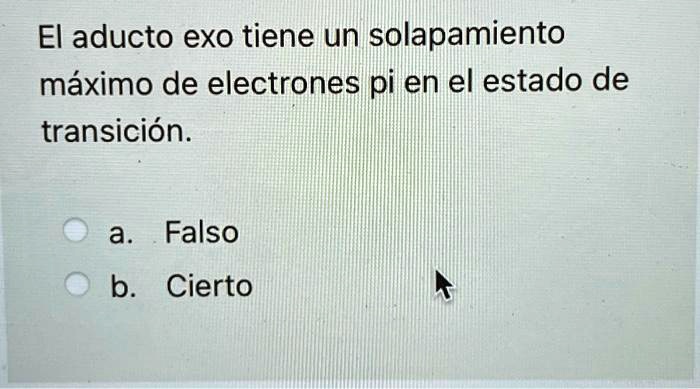 El aducto exo tiene un solapamiento máximo de electrones pi en el ...