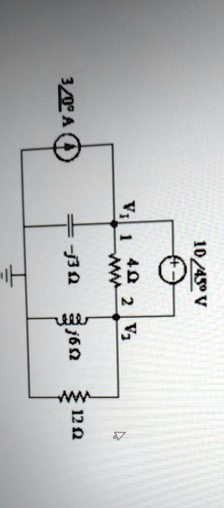 Solved Find The Current Through The 4 Ohm Resistor Using A Nodal