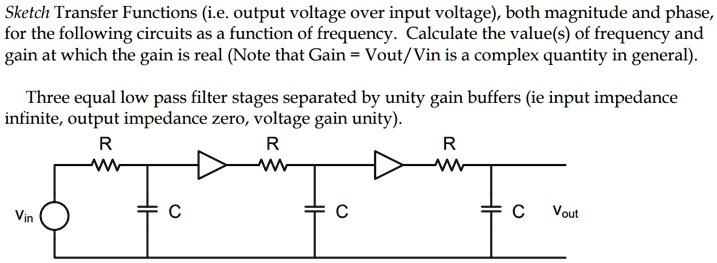 SOLVED: 'please answer Sketch Transfer Functions (i.e. output voltage ... SOLVED: 'please answer Sketch Transfer Functions (i.e. output voltage ...