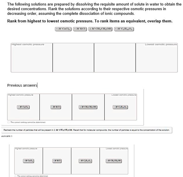 SOLVED: The following solutions are prepared by dissolving the ...