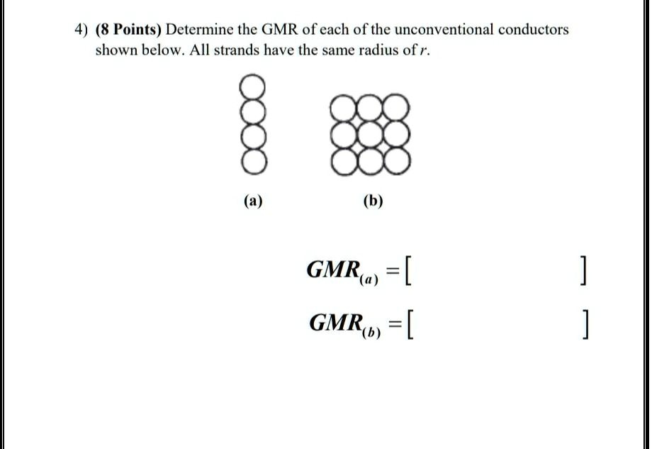 SOLVED: 4) (8 Points) Determine the GMR of each of the unconventional ...