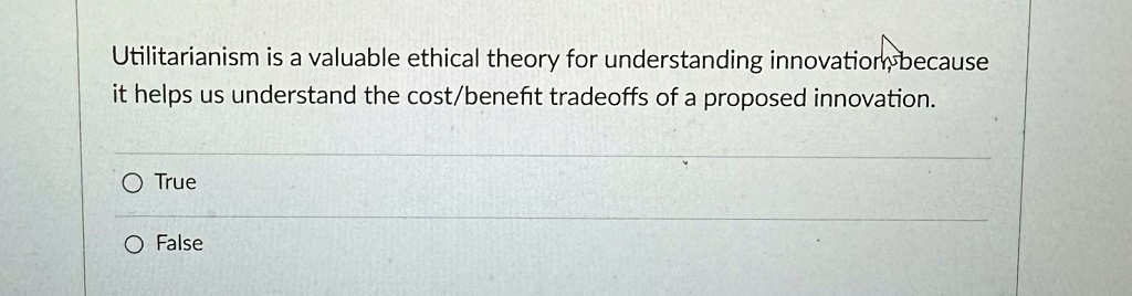Utilitarianism is a valuable ethical theory for understanding ...