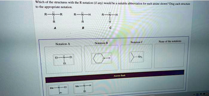 Which of the structures with the R notation, if any, would be a ...