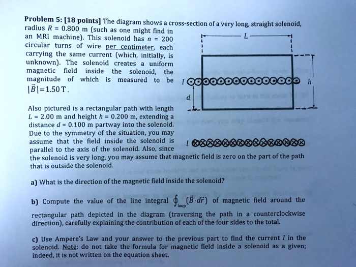 Solved Problem 5 [18 Points] The Diagram Shows Cross Section Of A