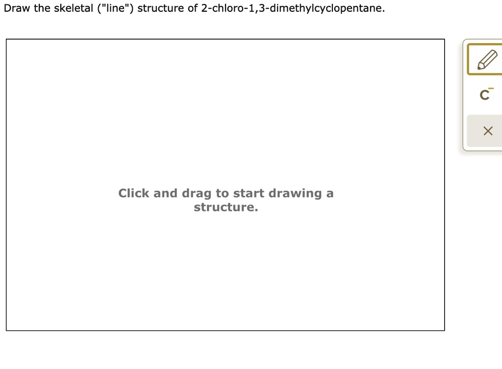 Draw the skeletal ("line") structure of 2-chloro-1,3 ...