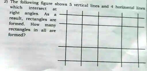 SOLVED: The following figure shows which intersect right angles result, rectangles are formed ...