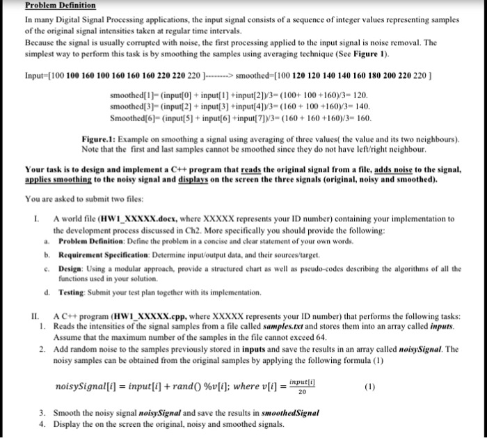 problem definition in many digital signal processing applications the ...