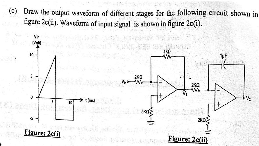 Solved Design The Input Waveform Circuit And Show The Different Output Waveforms C Draw The 8456