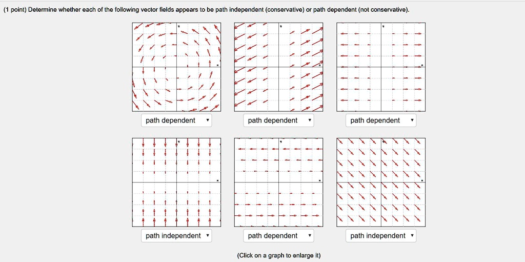 [GET ANSWER] point delermina whether each of the following vector ...