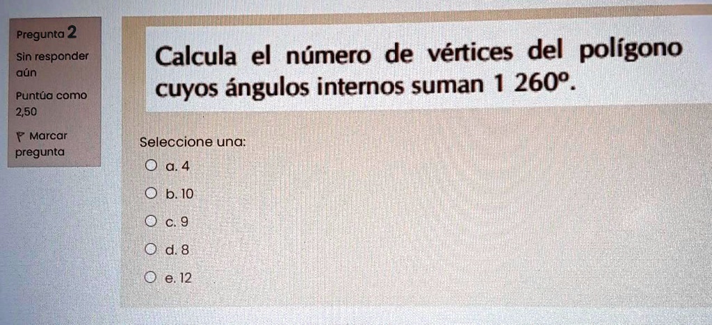 SOLVED: Ayudenme con este problema Pregunta 2 Sin responder aún Calcula ... SOLVED: Ayudenme con este problema Pregunta 2 Sin responder aún Calcula ...