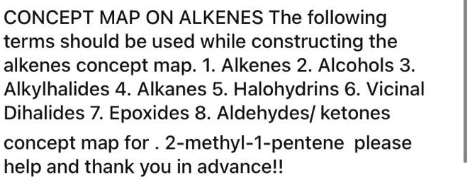 SOLVED: Please draw a concept map!!! Thank you in advance!!!!! CONCEPT ...