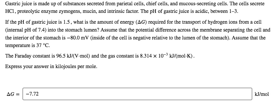 gastric juice is made up of substances secreted from parietal cells chief cells and mucous ...