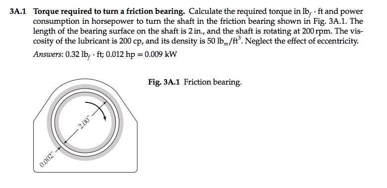 3a1 torque required to turn a friction bearing calculate the required ...