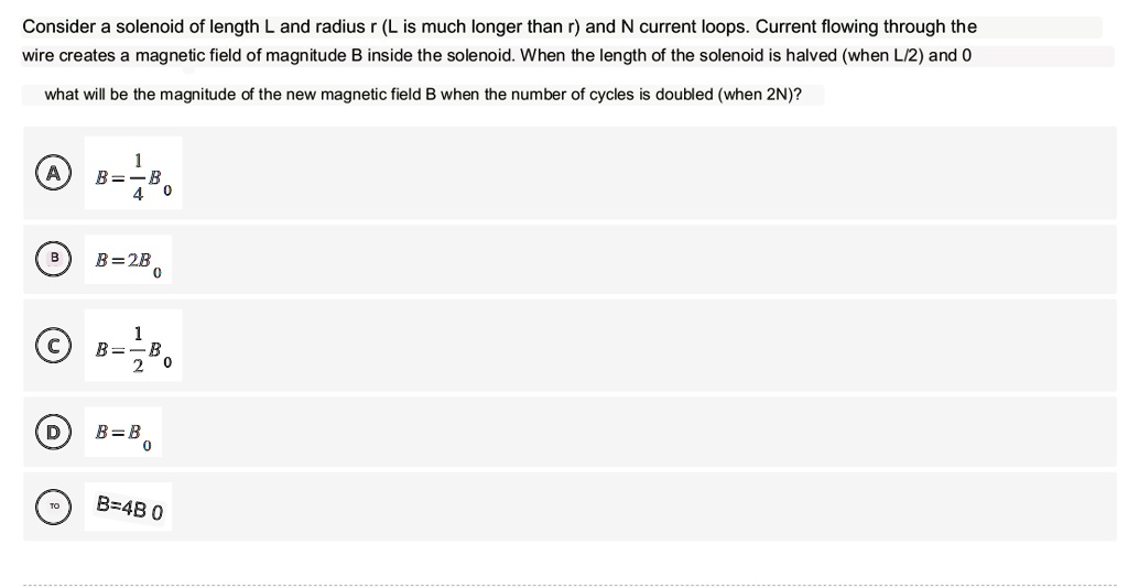 SOLVED: Consider a solenoid of length L and radius r(L is much longer ...