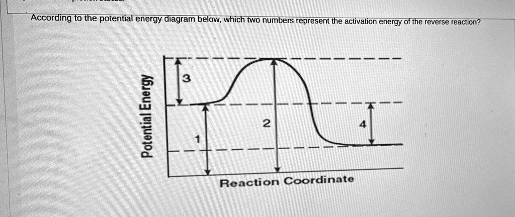 SOLVED: According T0 the potential energy diagram below, which two ...