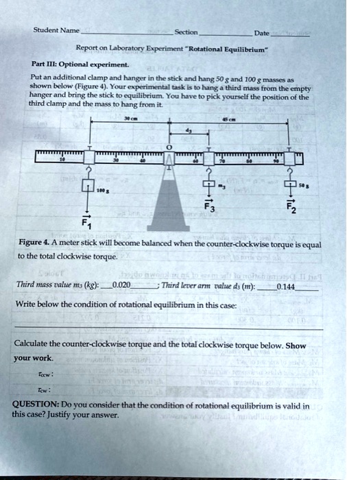 SOLVED: Student Name: Calo Dat- Report on Laboratory Experiment ...