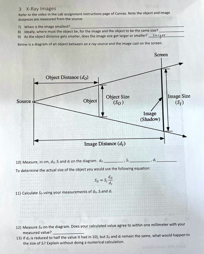SOLVED: X-Ray Images Refer to the video in the Lab assignment ...