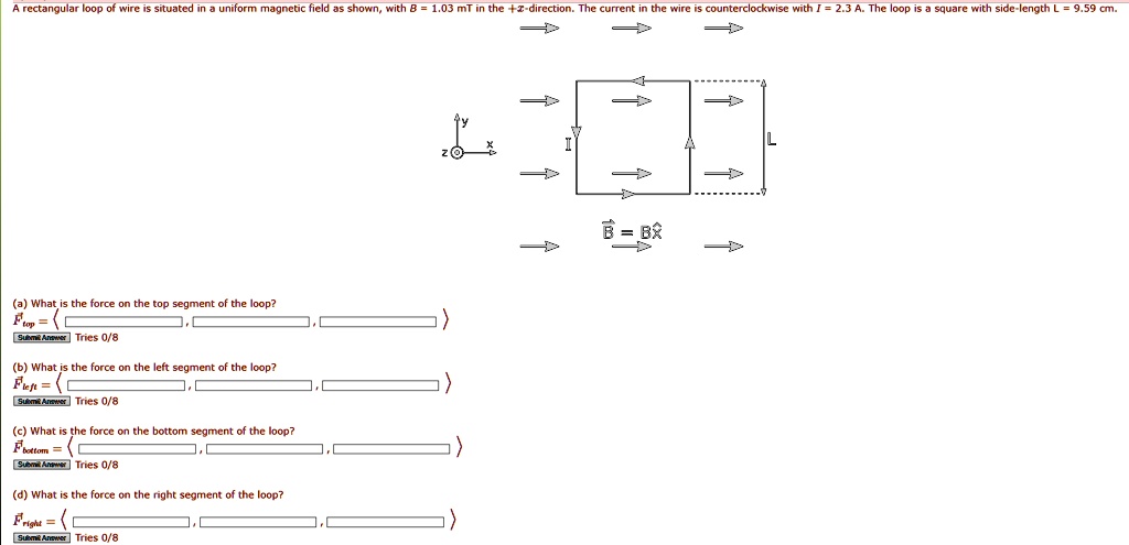a rectangular loop of wire is situated in a uniform magnetic field as ...