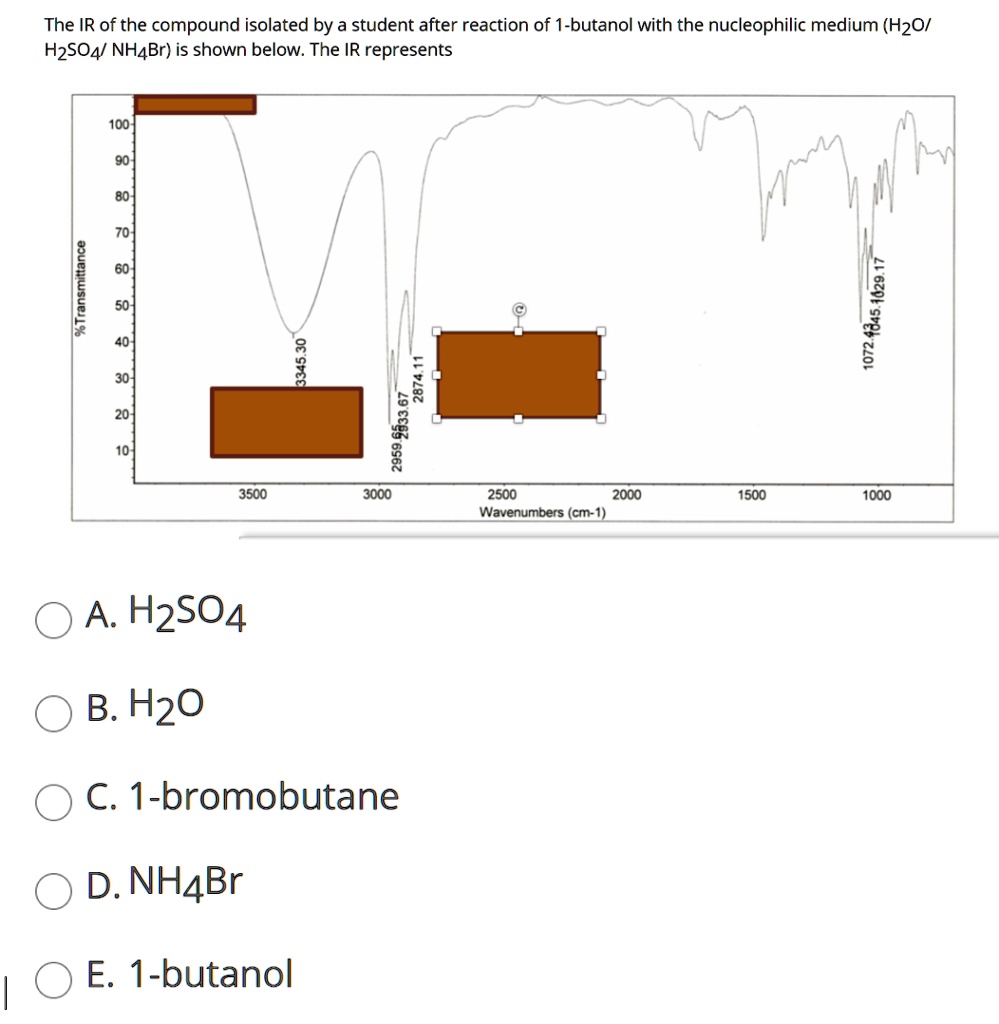 SOLVED: The IR of the compound isolated by a student after reaction of ...