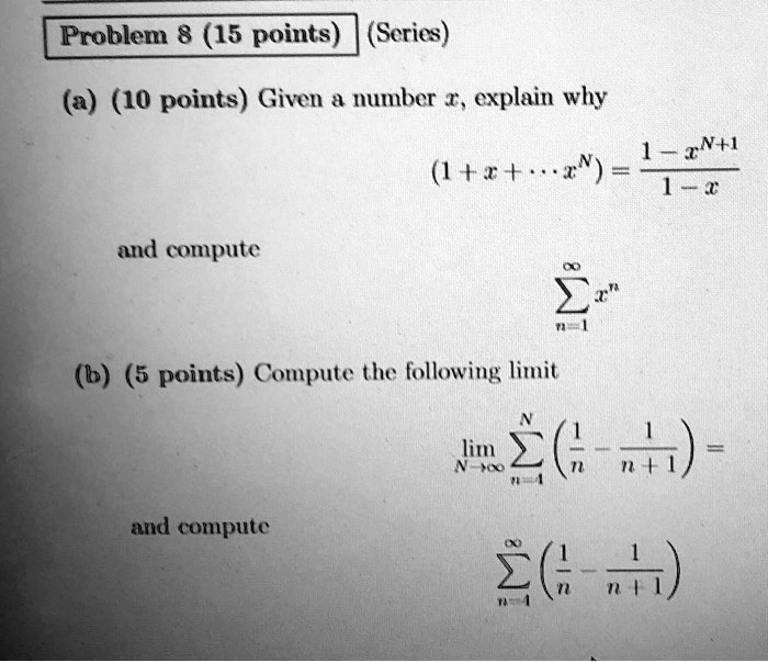 Solved Problem 8 15 Points Series A 10 Points Given A Number I Explain Why âˆš I 2