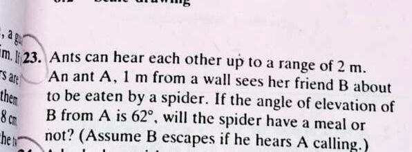 m23 ants can hear each other up to range of 2 m s ar an ant a 1 m from ...