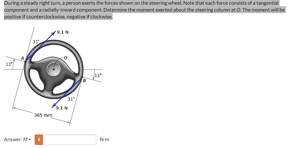 during a steady right turn person exerts the forces shown on the ...