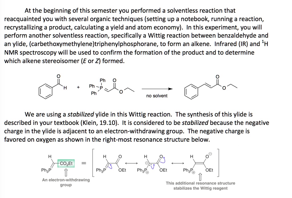 Lab Solvent Free Wittig Reaction