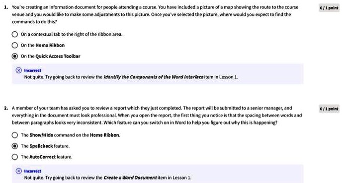 1. You're creating an information document for people attending a ...