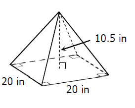 Find the volume and surface area of the figure.