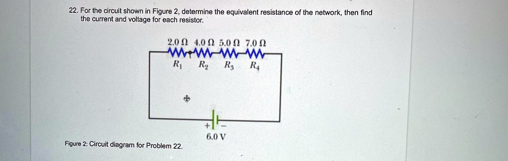 SOLVED: For the circuit shown in Figure 2, determine the equivalent resistance of the network ...