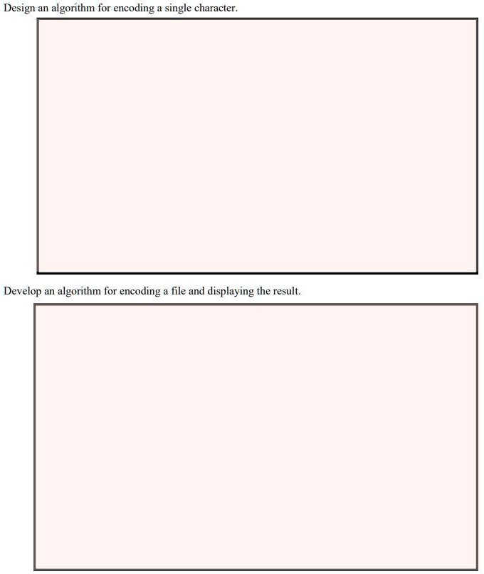 Solved Using Huffman Design An Algorithm For Encoding A Single Character Develop An Algorithm 5816