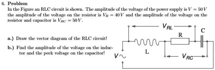 SOLVED: Please send the solution within 2 hours 6.Problem In the Figure an RLC circuit is shown ...