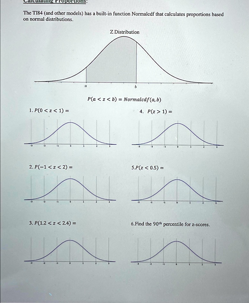Calculating Proportions: The TI84 (and other models) has a built-in ...