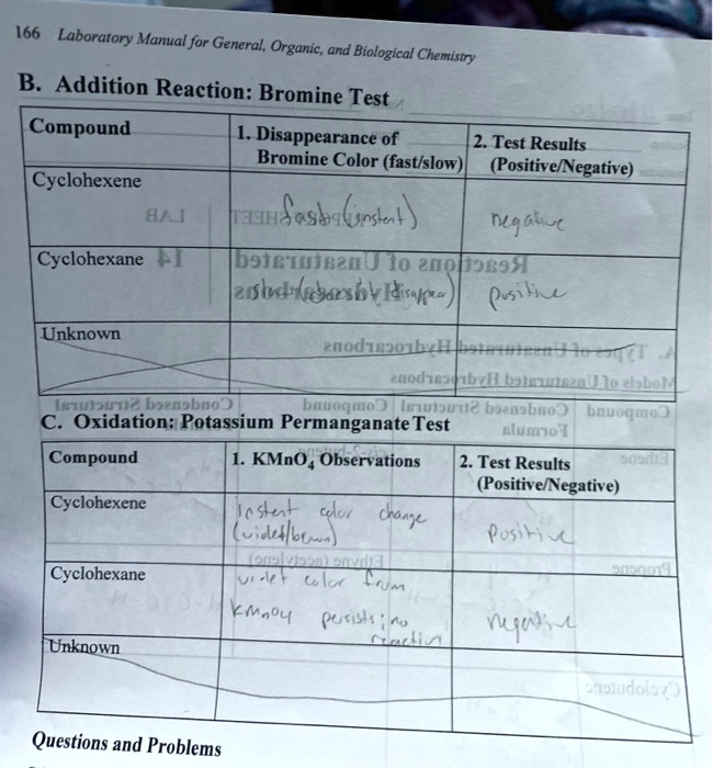 166 laboratory manual for general organic and biological chemistry b ...