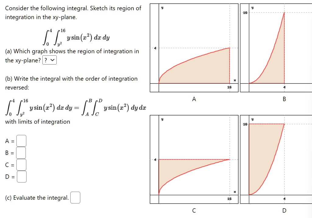Consider the following integral. Sketch its region of integration in ...