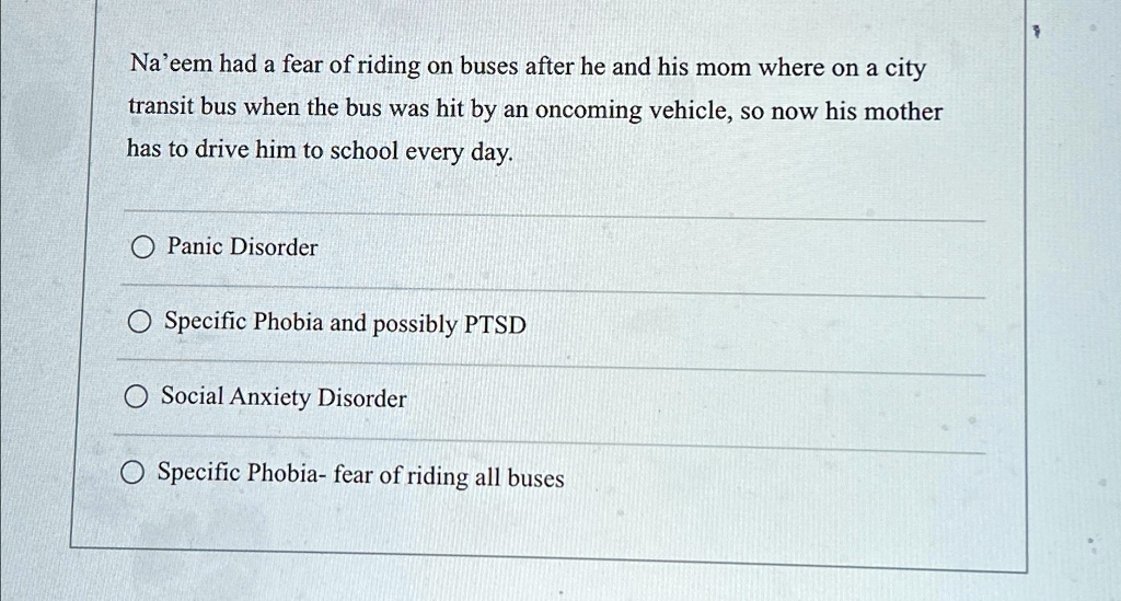 na eem had a fear of riding on buses after he and his mom where on a ...